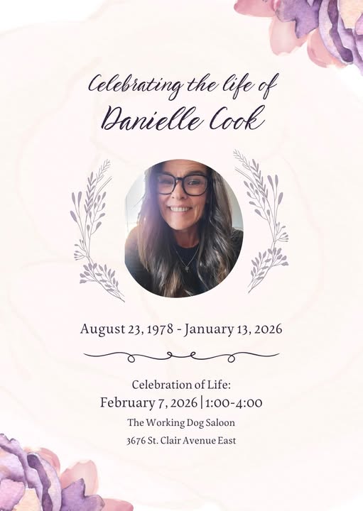 Danielle Cook, Toronto, Canada Obituary, Death: Cherished Community ...